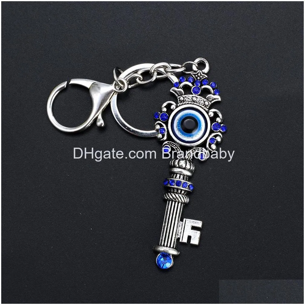 DHgate.com:Alloy Evil Eye Keyring Blue Crystal Charm - Turkish Jewelry ...