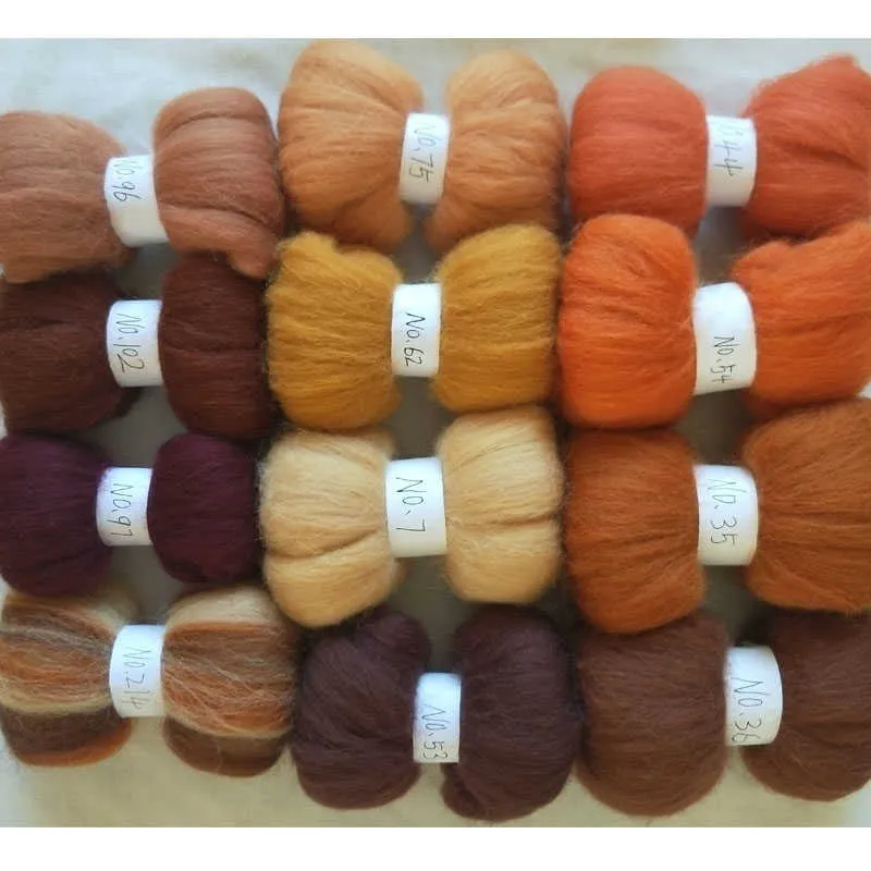DHgate.com:60g Merino Needle Felting Wool Set | 12 Colors | Perfect for ...