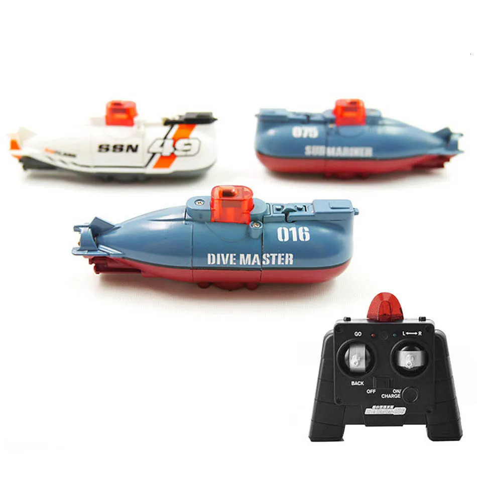 Mini RC Submarine Toy - Electric Radio Remote Control Boat for Kids ...