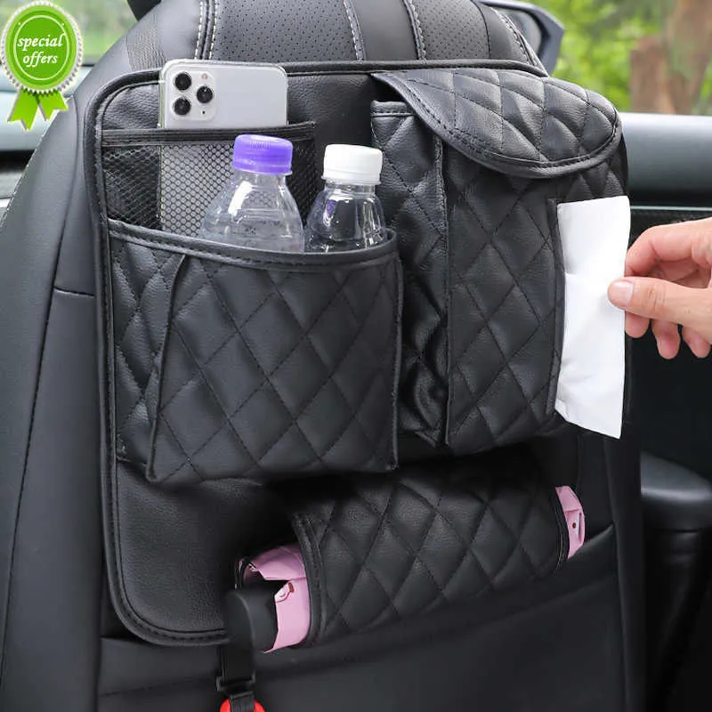 Car Seat Storage Bag Organizer Multi function Back Seat Hanging Phone Holder Pocket Box Vehicle Accessories Stowing Tidy