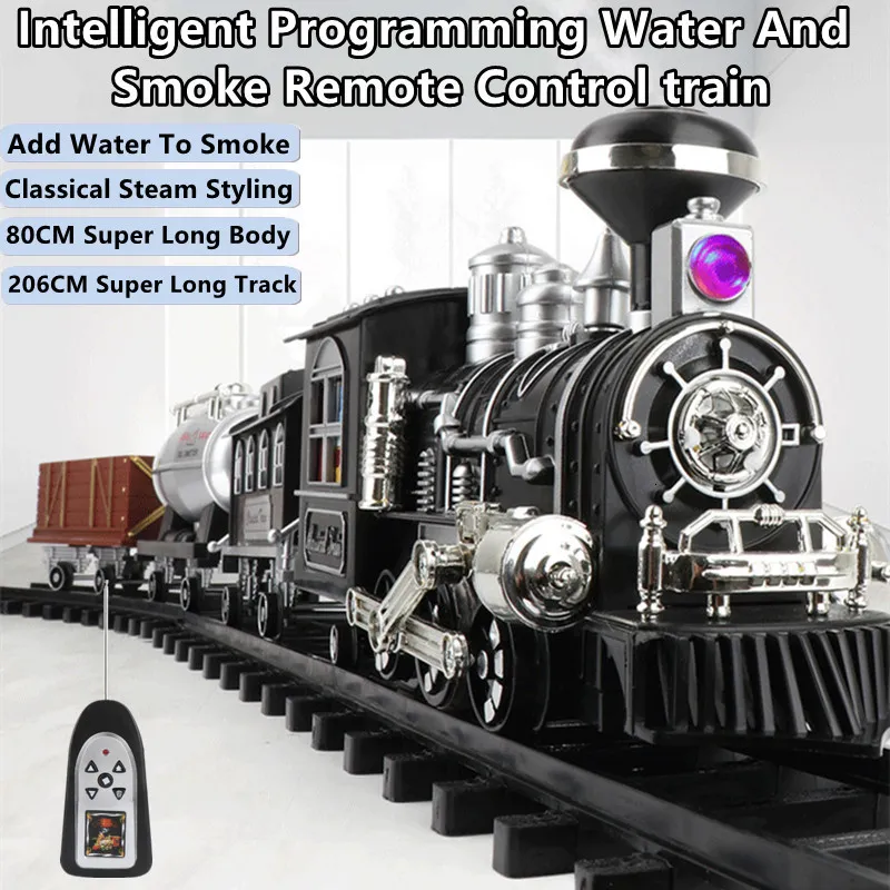 Interactive RC Train Set - Electric Steam Engine, DIY Track ...