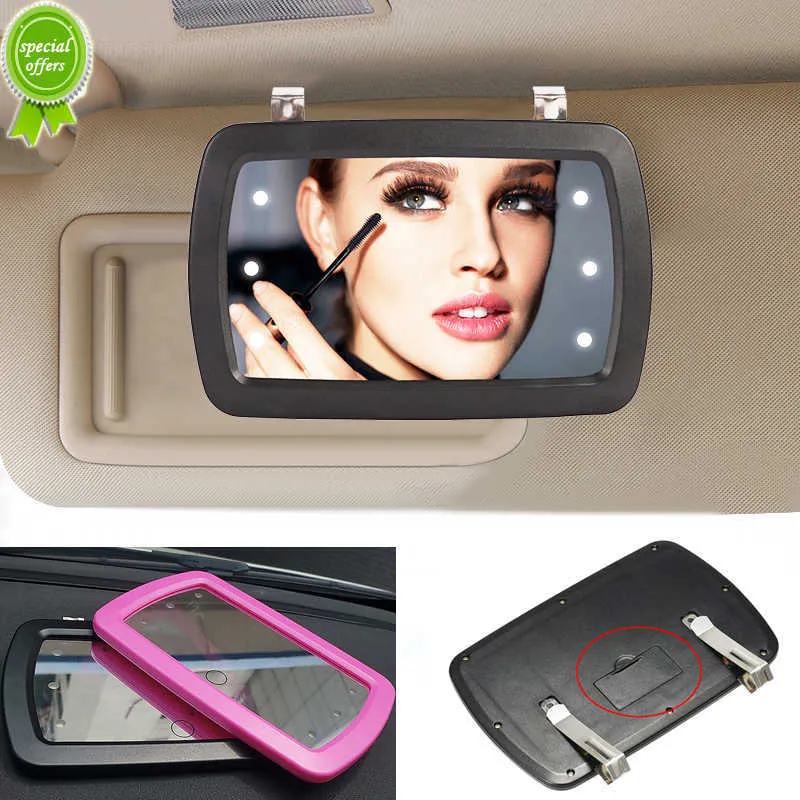 High Definition LED Car Makeup Mirror With Touch Switch, Sun Visor, And ...