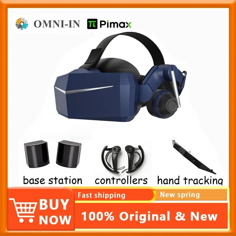 Pimax Vision 8kx Vr Headset Virtual Reality Glasses Bundle