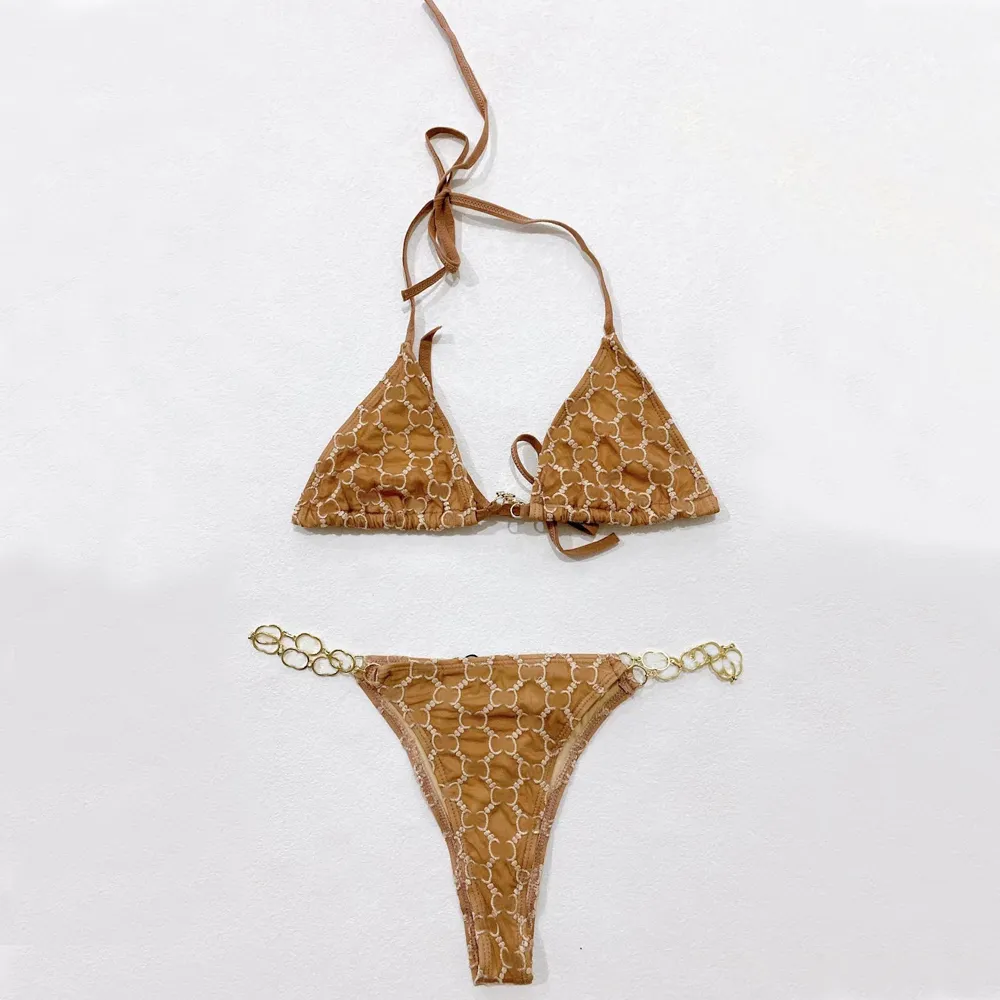 Chain Bikinis: Black G String Swimwear Set Designer Bathing Suits For ...