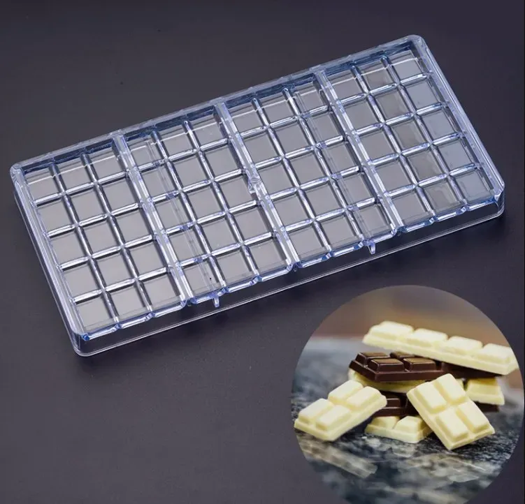 Polycarbonate Chocolate Bar Maker Injection Hard Moulds For PC Candy ...