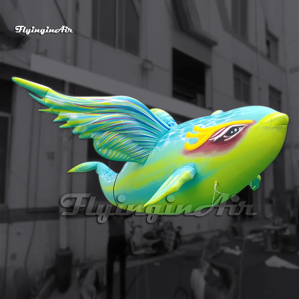 Fantastic Hanging Inflatable Flying Fish Balloon Large Sea Theme ...