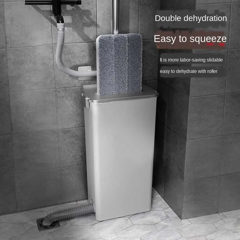 DHgate.com:Flat Squeeze Mop and Bucket Set, Automatic Washing Floor ...