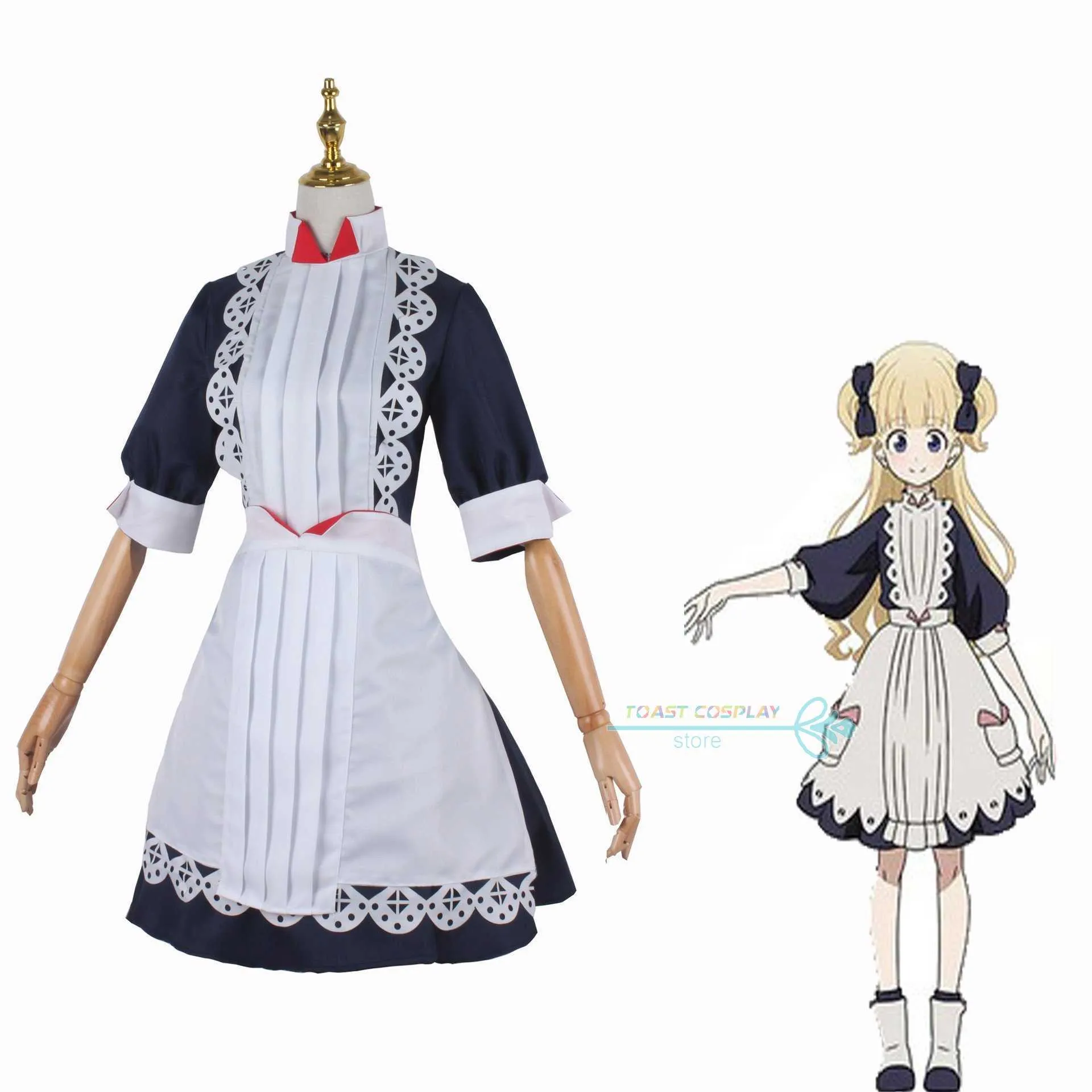 Anime Shadows House Emilico Princess Dress Maid Uniform Halloween ...