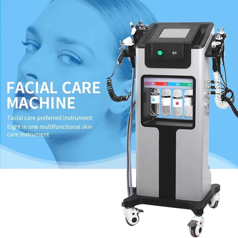 Professional 8 In 1 Hydra Facial Machine For Salon Use Face Cleansing ...