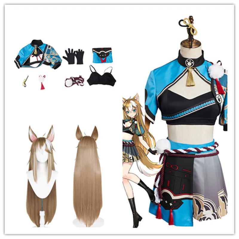 Genshin Impact Gorou Cosplay Costume Set For Women And Girls Ms Hina ...