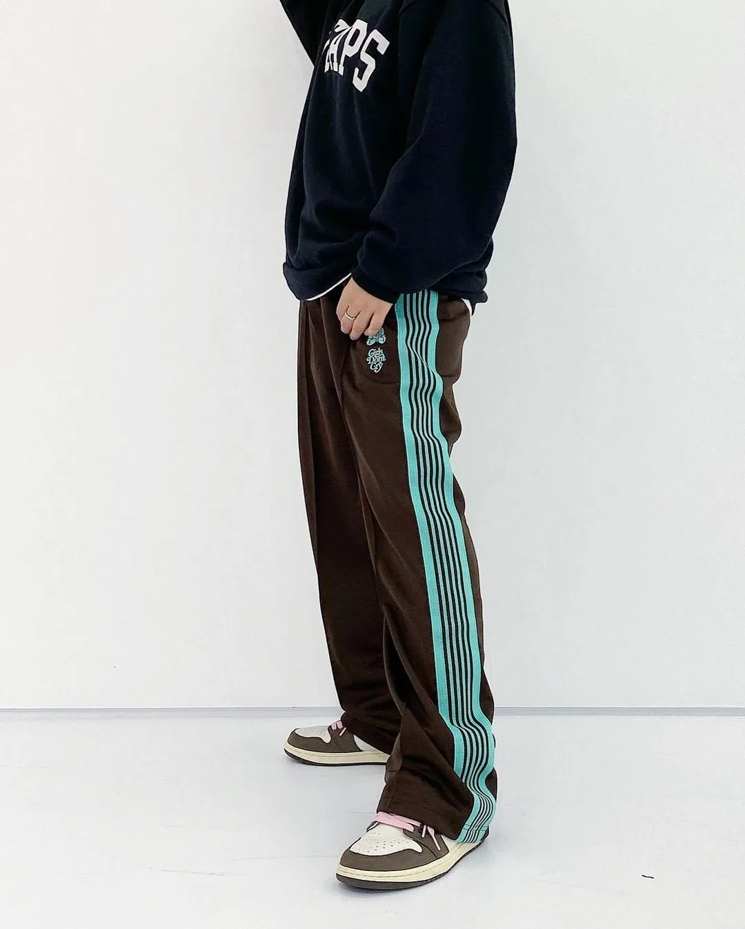 Men's All Black Pants: Similar Style, High Quality Embroidered ...