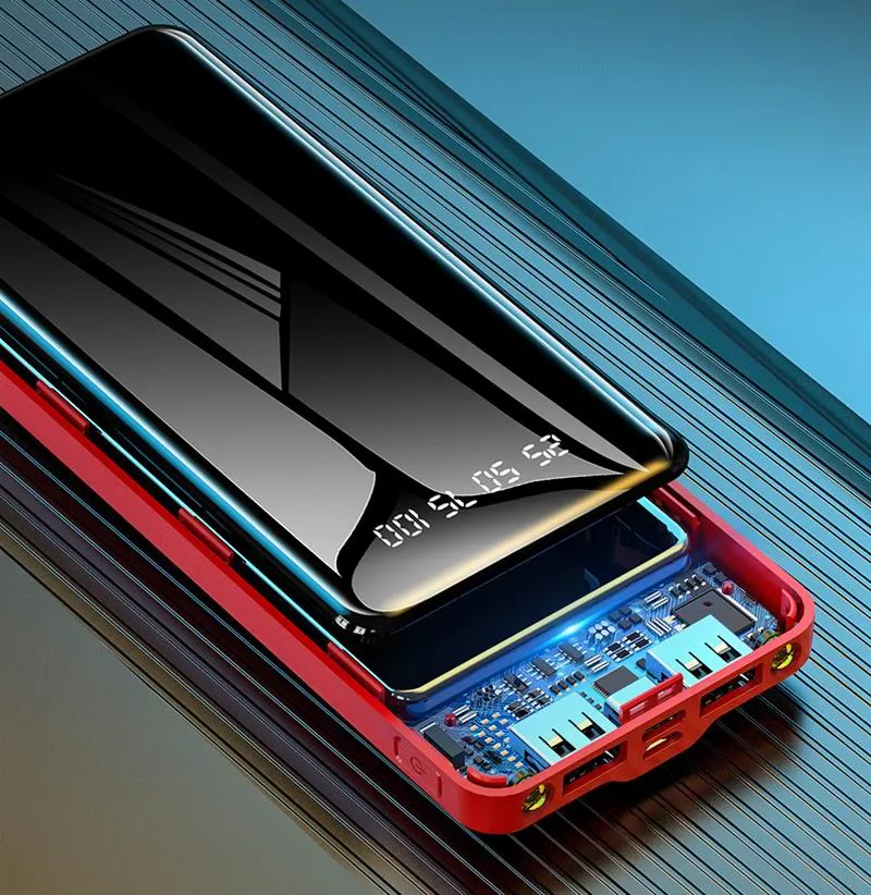 High Capacity Portable Power Bank 30000mAh With Dual USB Ports, Digital ...