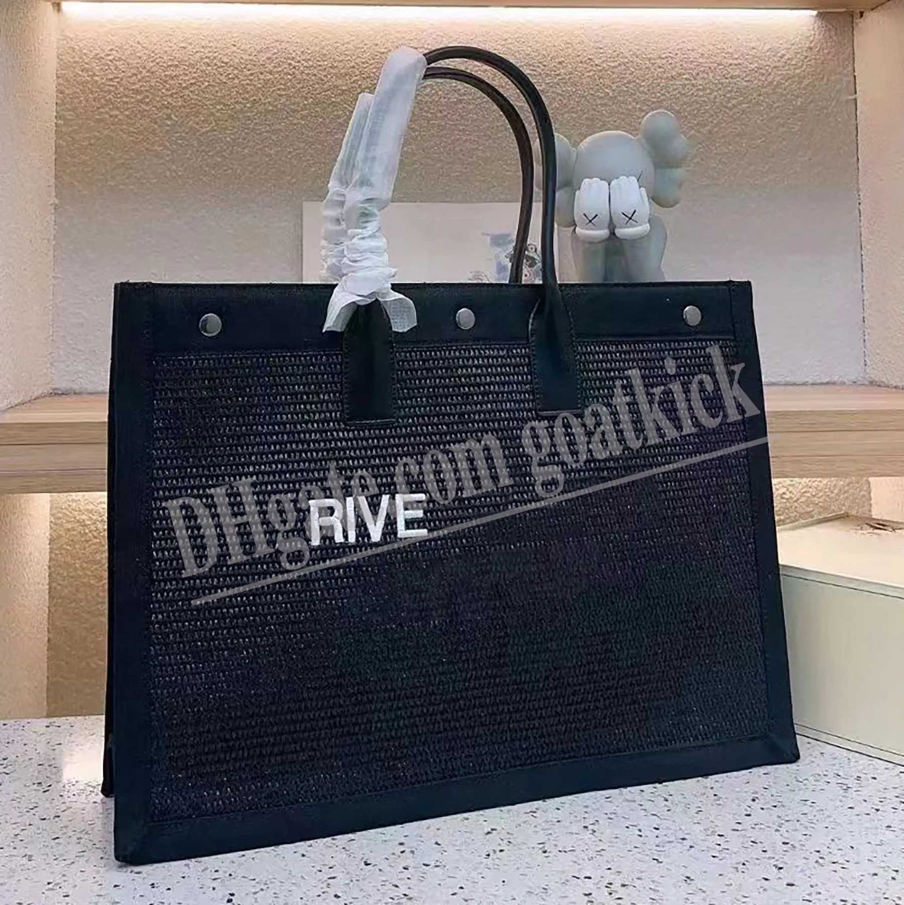 Luxury Rive Gauche Linen Tote Bag For Women High Quality Fashionable ...