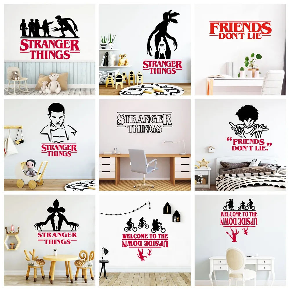 Lovely Stranger Things Sticker Two Color Vinyl Wall... From Us_store ...