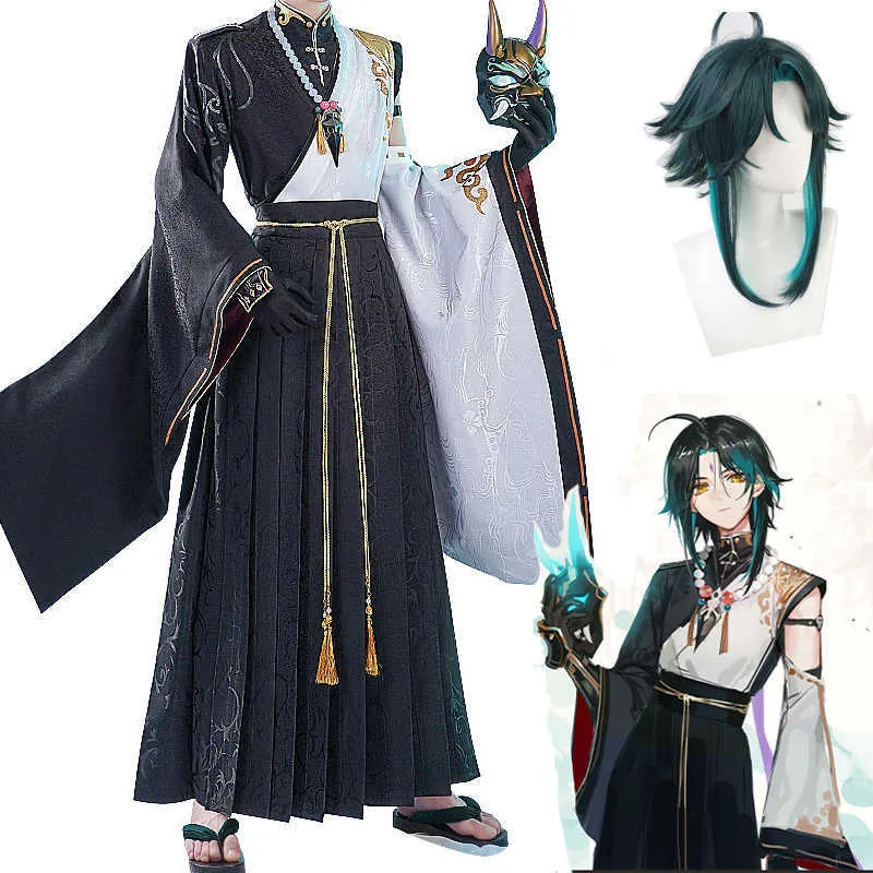 ♦ DHgate Genshin Impact Xiao Cosplay Costume Anime Kimono Uniform With ...