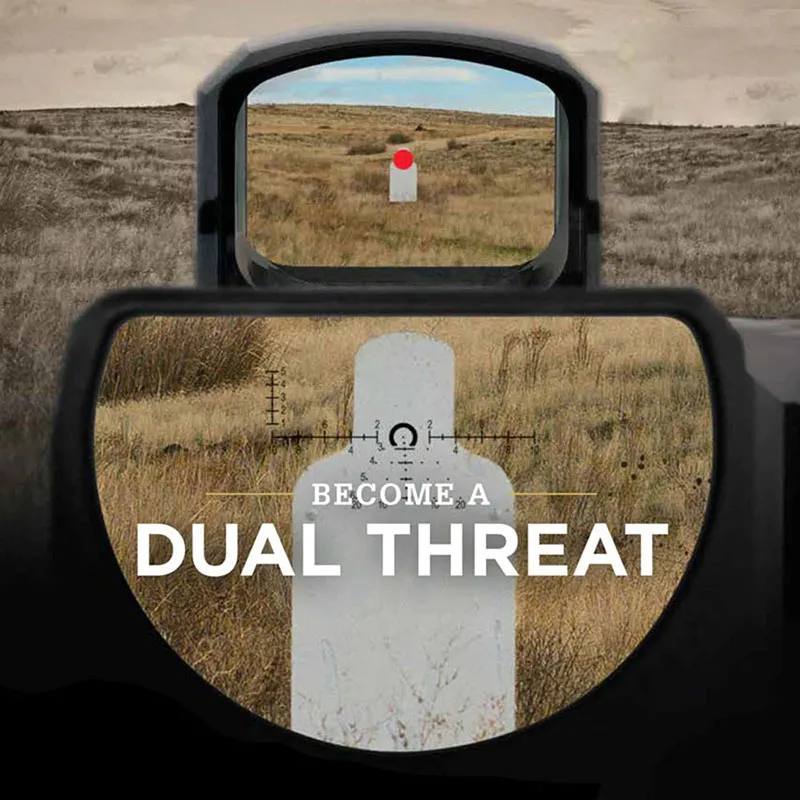 DEVO Dual Enhanced View Optic 1 6x28 Rifle Scope Magnifier With Red Dot ...