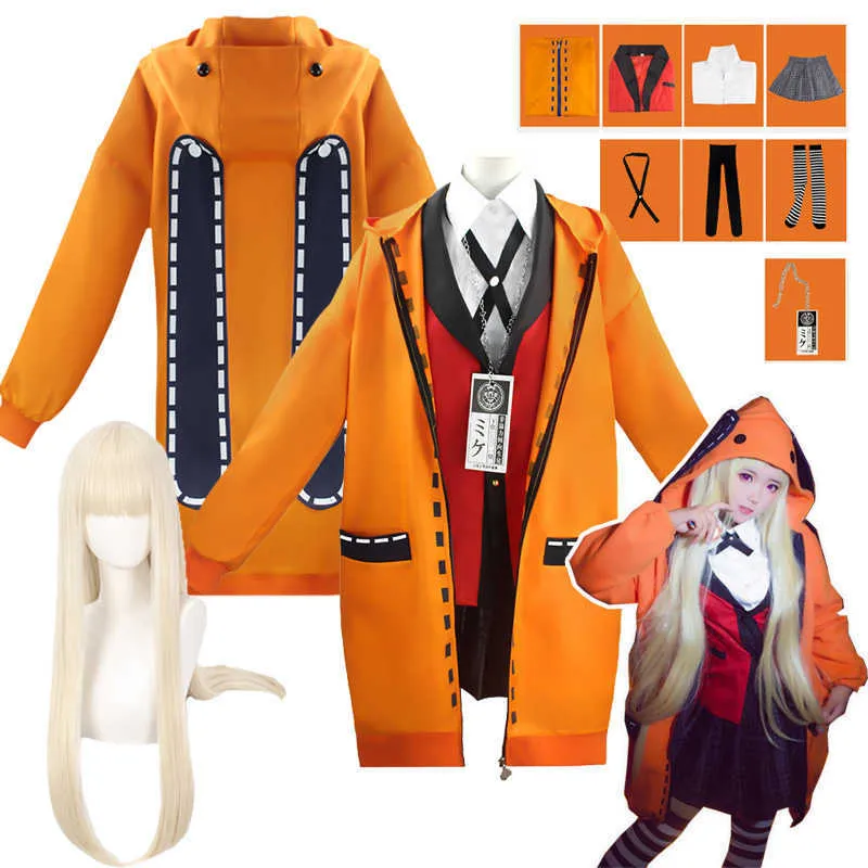 Anime Costumes Yomozuki Runa Cosplay Come Anime Kakegurui Cosplay Wig ...
