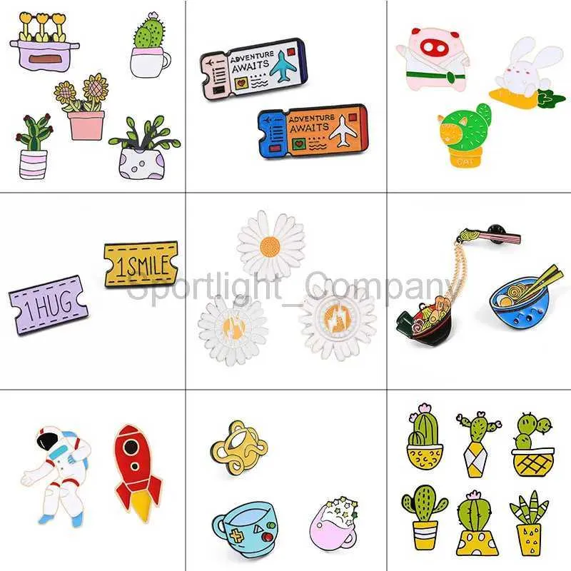 DHgate.com:Enamel Cartoon Brooch Pins Set for Backpacks Jackets, Cute ...