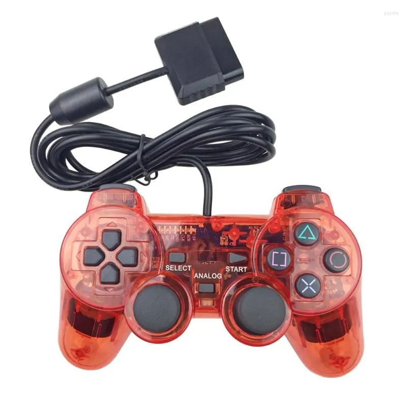 PS2 Wired Usb Game Controller With Vibration Transparent Color From ...