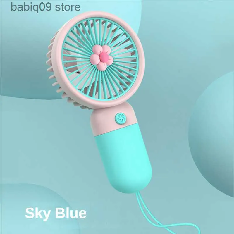 DHgate.com:Electric Fans Cute Flower Hand Held Fan USB Charging Mini ...
