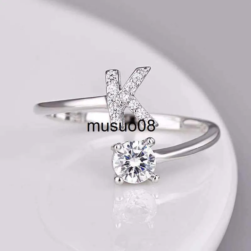 DHgate.com:Womens 26 English Letter Open Finger Rings, A-Z Initials ...