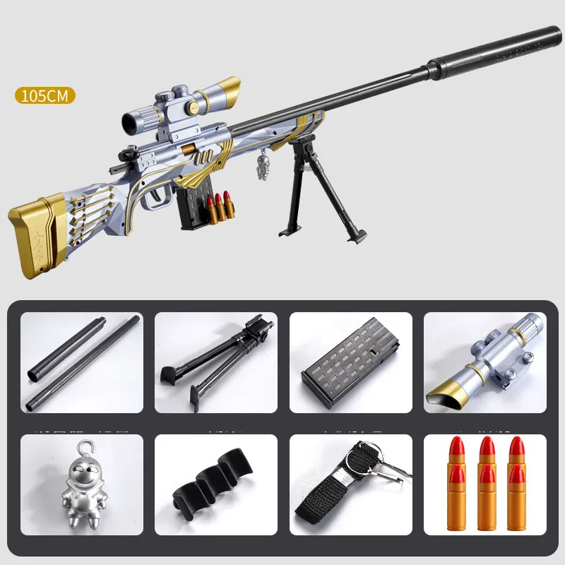 M24 Soft Bullet Shell Ejected Toy Soldier Gun Manual Foam Dart Blaster ...