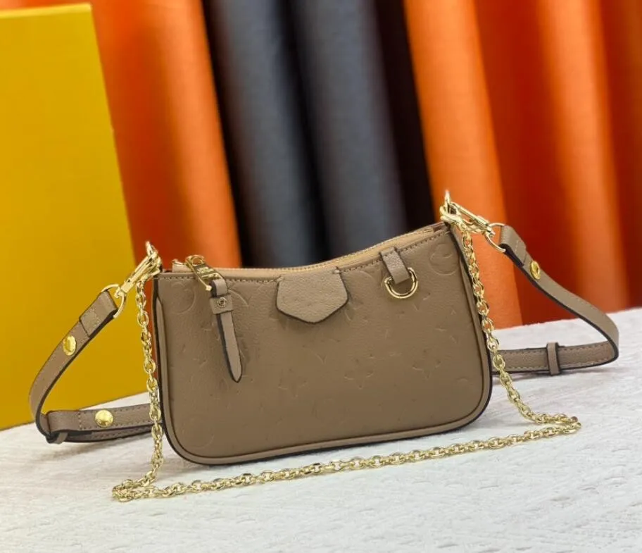 Designer Embossed Shoulder hand bags with Easy Pouch and Chain Strap ...