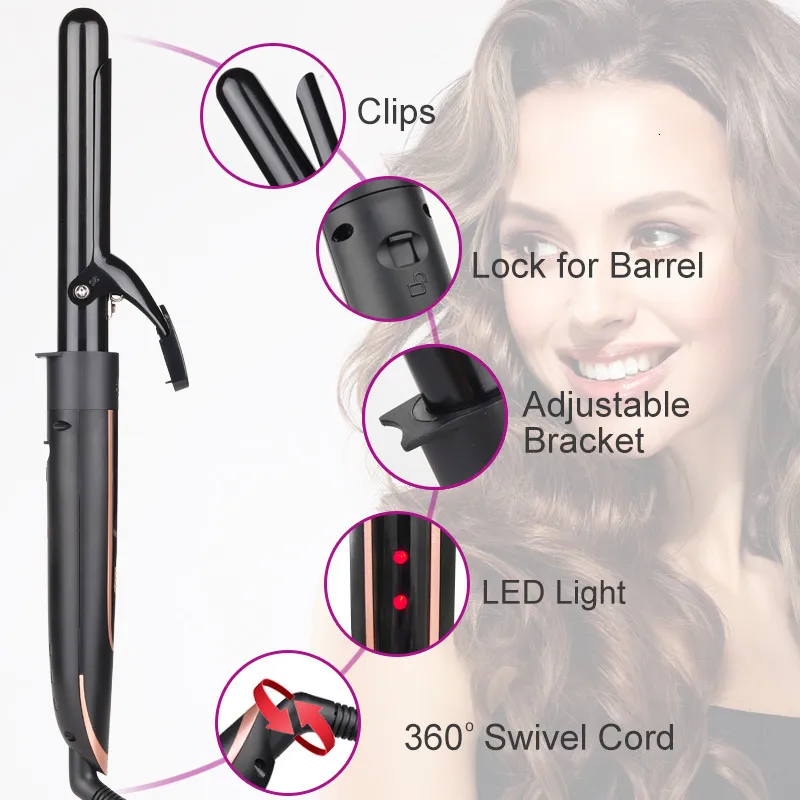 5-in-1 Multifunctional Curling Iron Set with LED Display ...