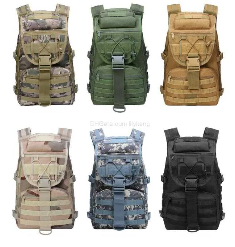 30L Waterproof Camouflage Tactical Backpack For Outdoor Hiking, Hunting ...