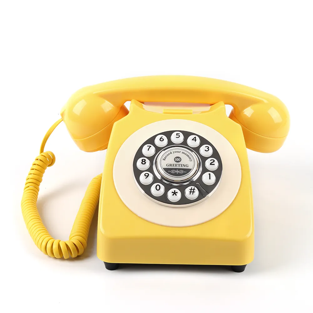 DHgate.com:Yellow Telephone Audio Guest Book for Wedding:Electronics