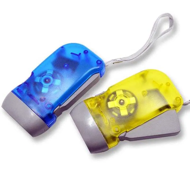 Self Powered LED Dynamo Flashlight: Hand Crank 3 LED Torch, Perfect For ...