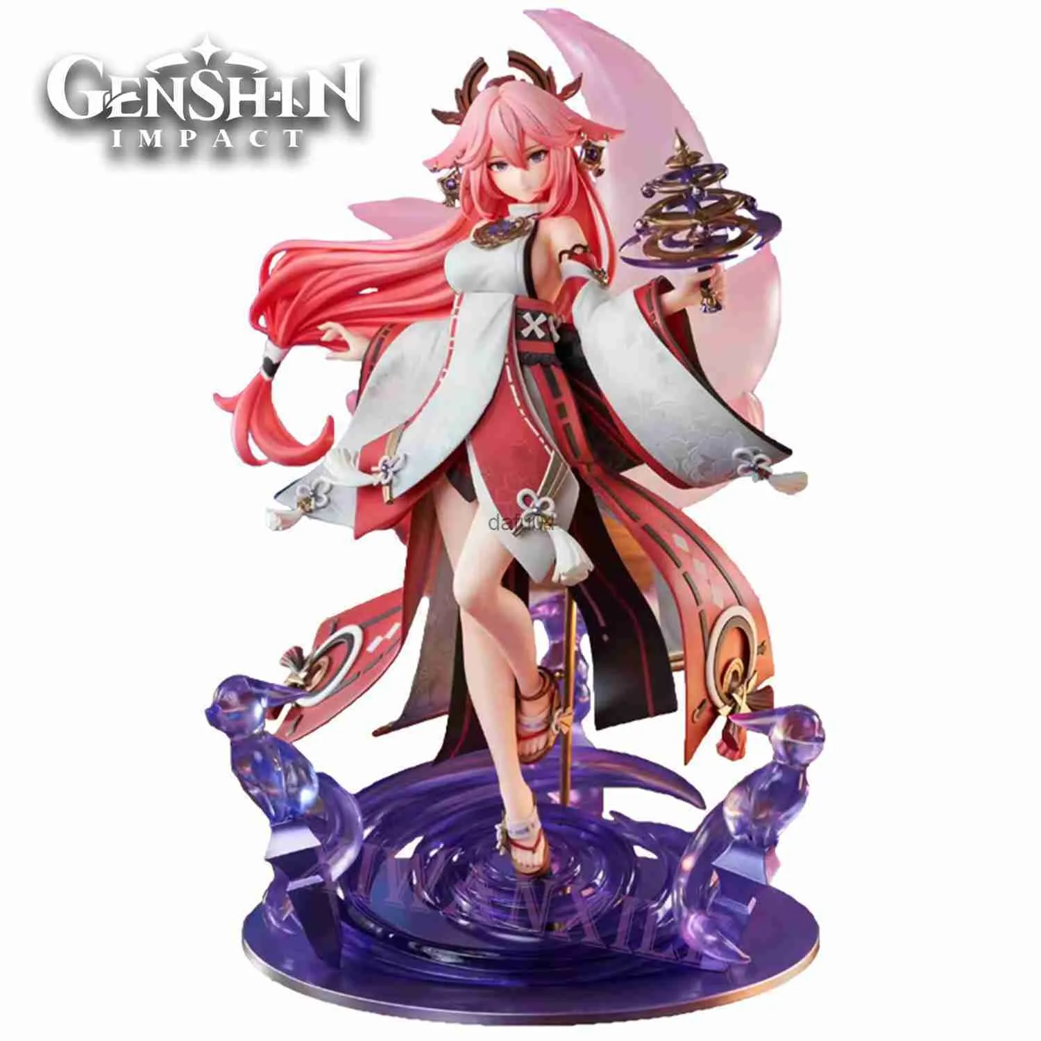 25cm Genshin Impact Yae Miko Sexy Nude Girl Model Pvc Anime Toys Action Hentai Figumes Do Do