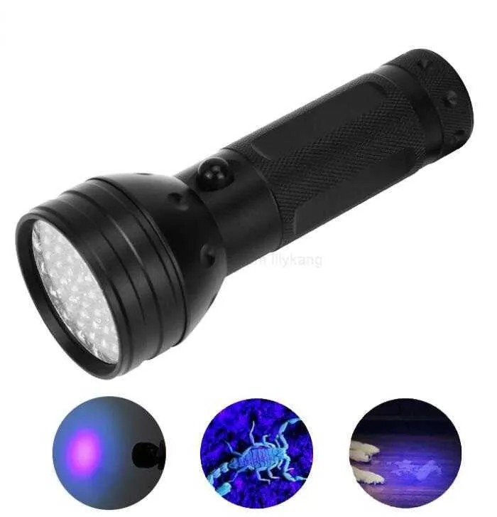 Super Bright 51 LED Violet UV Purple Flashlight With High Power And ...