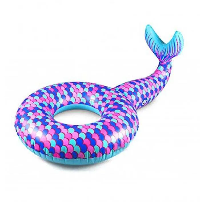 Floating Pool Seat Mermaid Inflatable Mattress Fun Swim Float Tubes For ...