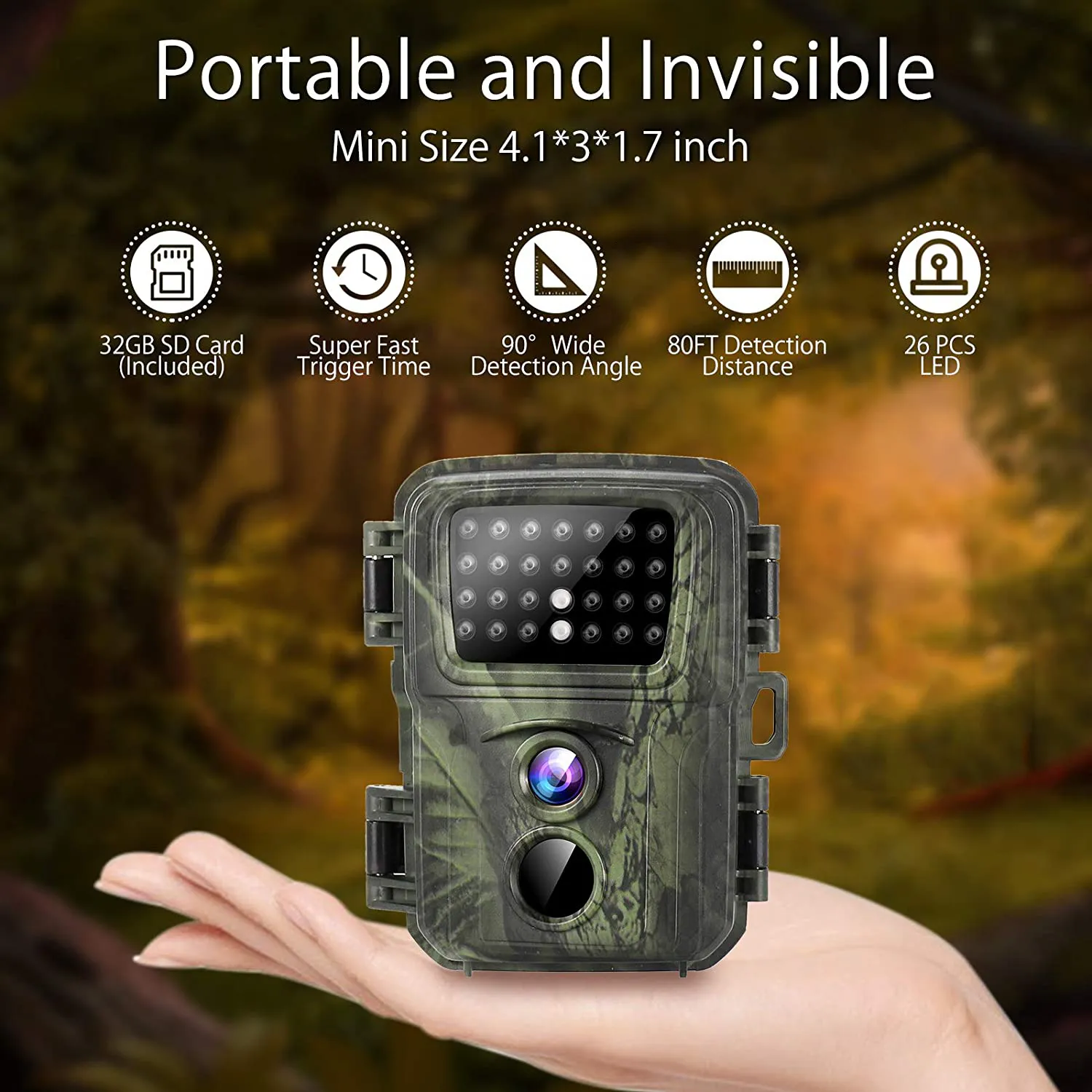 DHgate.com:4K Hunting Camera with Night Vision 20MP 1080P Mini Wildlife ...