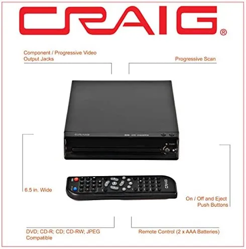DHgate.com:Compact DVD JPEG CD-R CD-RW CD Player with Remote, Single ...