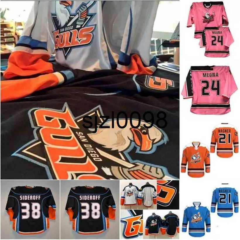 Sj98 Ceo Gulls Jersey: Terry Megna, Thomas Wideman, Stolarz, Carrick ...