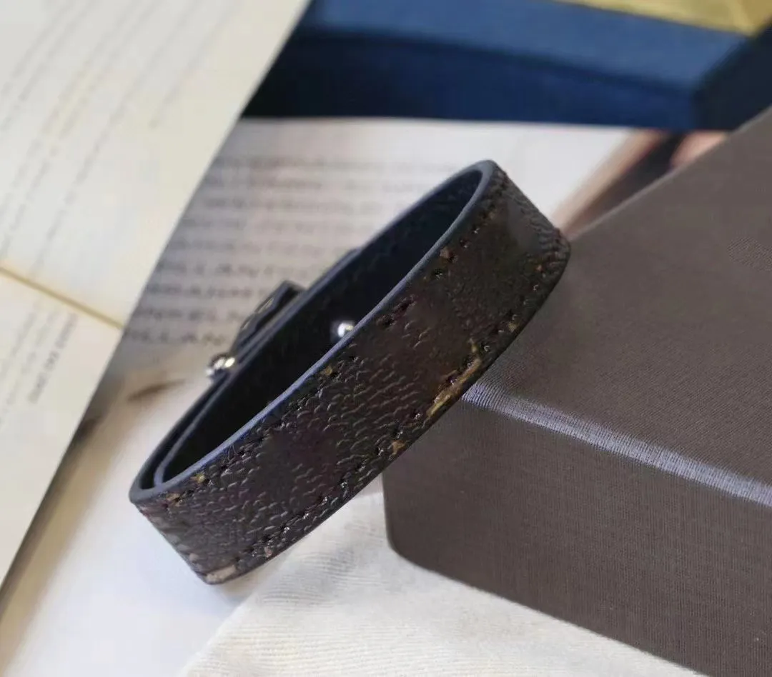 High End Luxury Unisex Mens Leather Bracelet With Aolly Buckle And ...