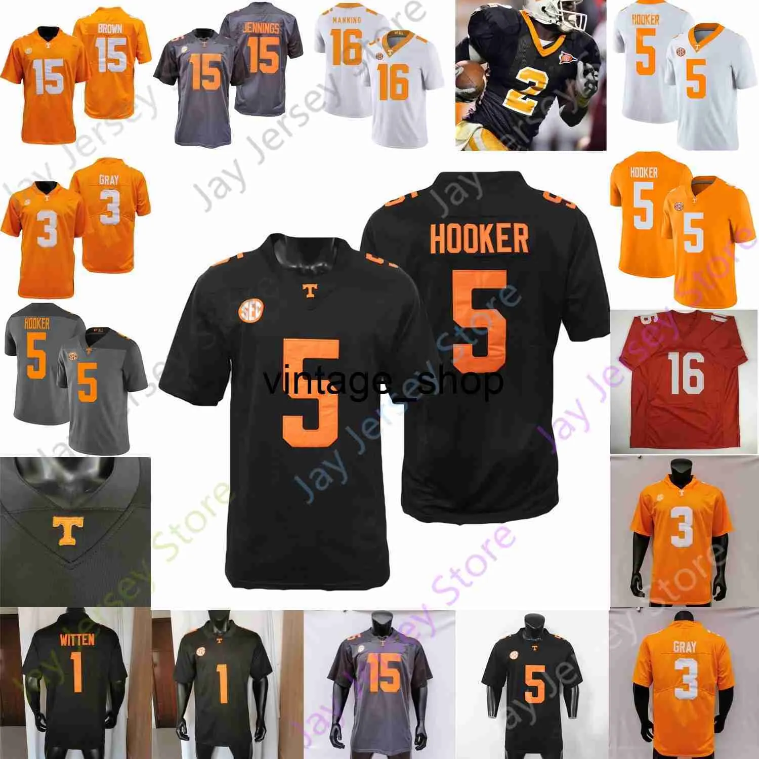 24s Football Jersey College Peyton Manning Hendon Hooker Jimmy Holiday ...