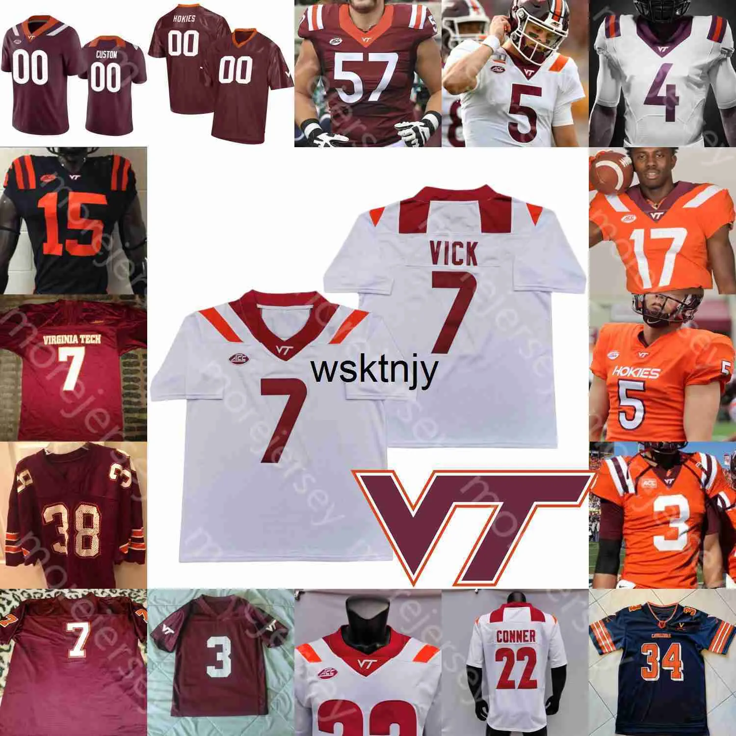 Wsk Custom Football Jersey College Ryan Willis McClease Conner Damon ...