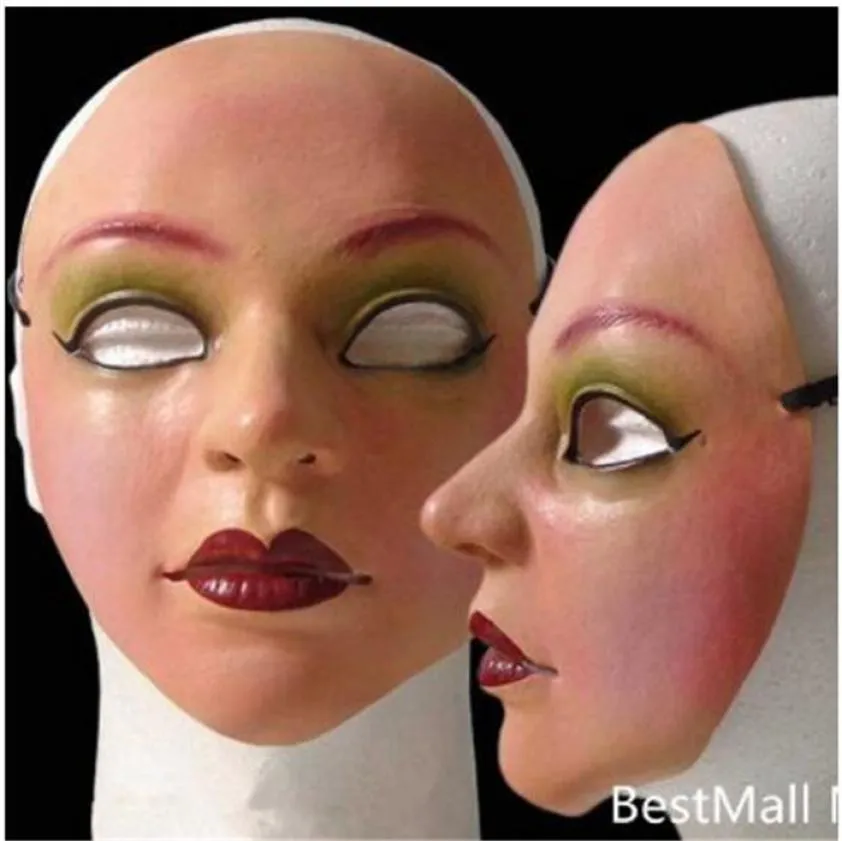 Female Mask Latex Silicone Ex Machina Realistic Human Skin Masks