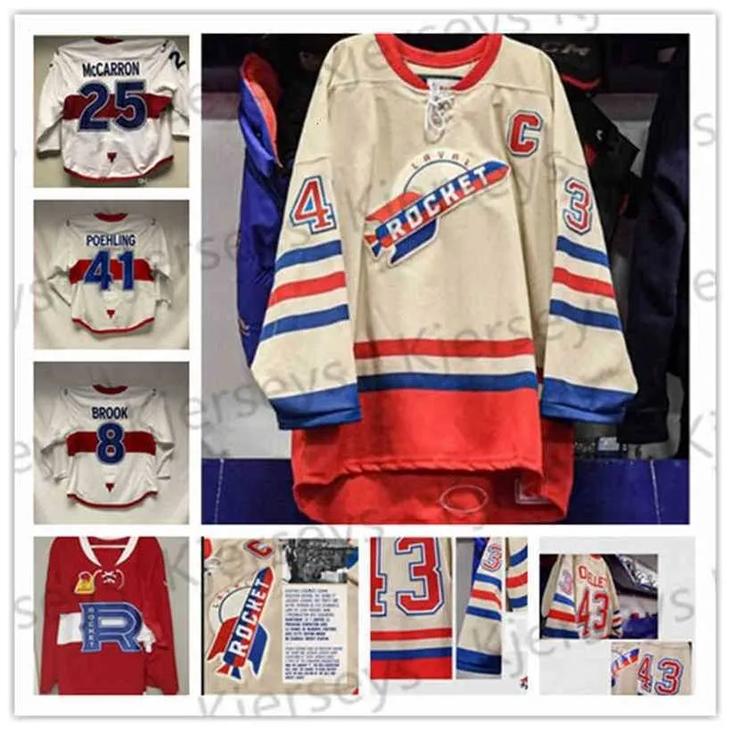 DHgate.com:C2604 22 BELZILE 2022 Laval Rocket Jersey EVANS 5 PARISI 40 ...