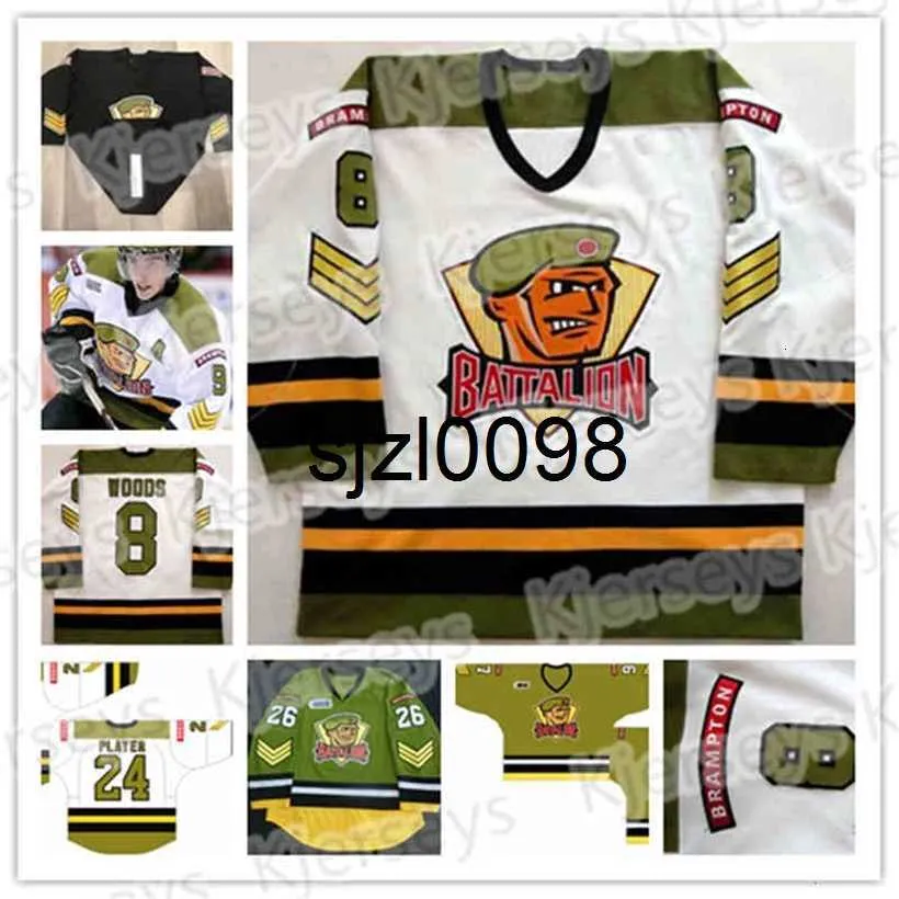 Sj98 CeoCustom Vintage OHL Brampton Battalion Hockey Jerseys 19 Cody ...
