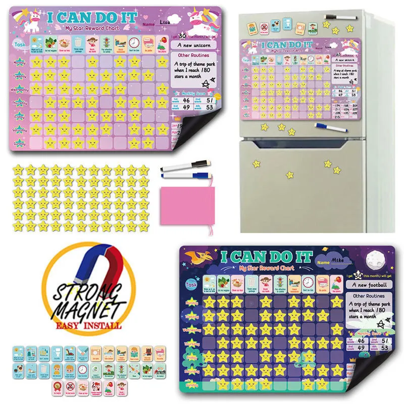 DHgate.com:Preschool Magnetic Reward Chart for Good Habits, Time ...