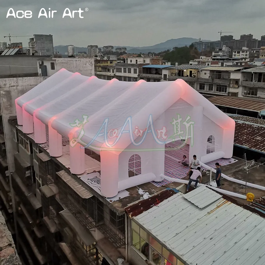 Giant Inflatable Wedding Tent Large Outdoor Event Marquee With Full ...