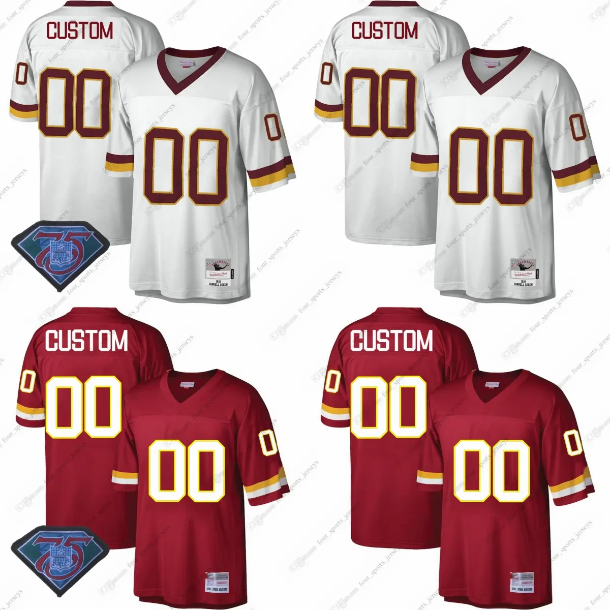 Mejor Precio En A Granel NCAA Personnalisable 75e Anniversaire Jerseys ...