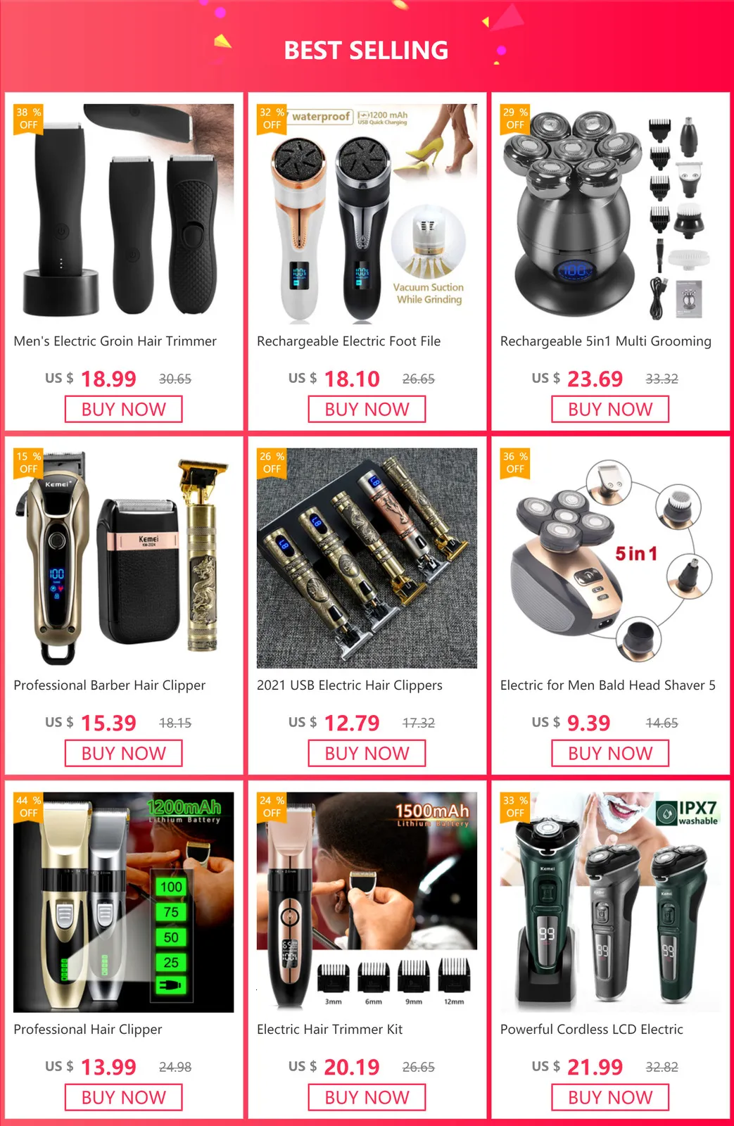 DHgate.com:Vintage T9 Electric Hair Clipper, Professional Mens Electric ...