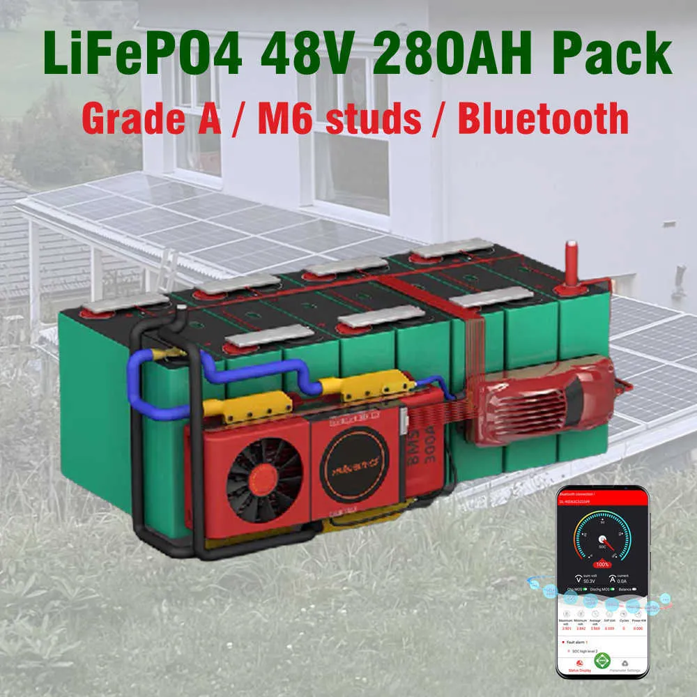 48V 280AH LiFePO4 Battery: Solar Energy Storage Solution, 10-15KW Power ...