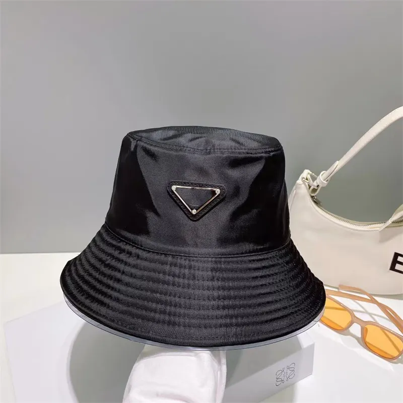 High Quality Designer Black Nylon Bucket Hat For Men And Women ...