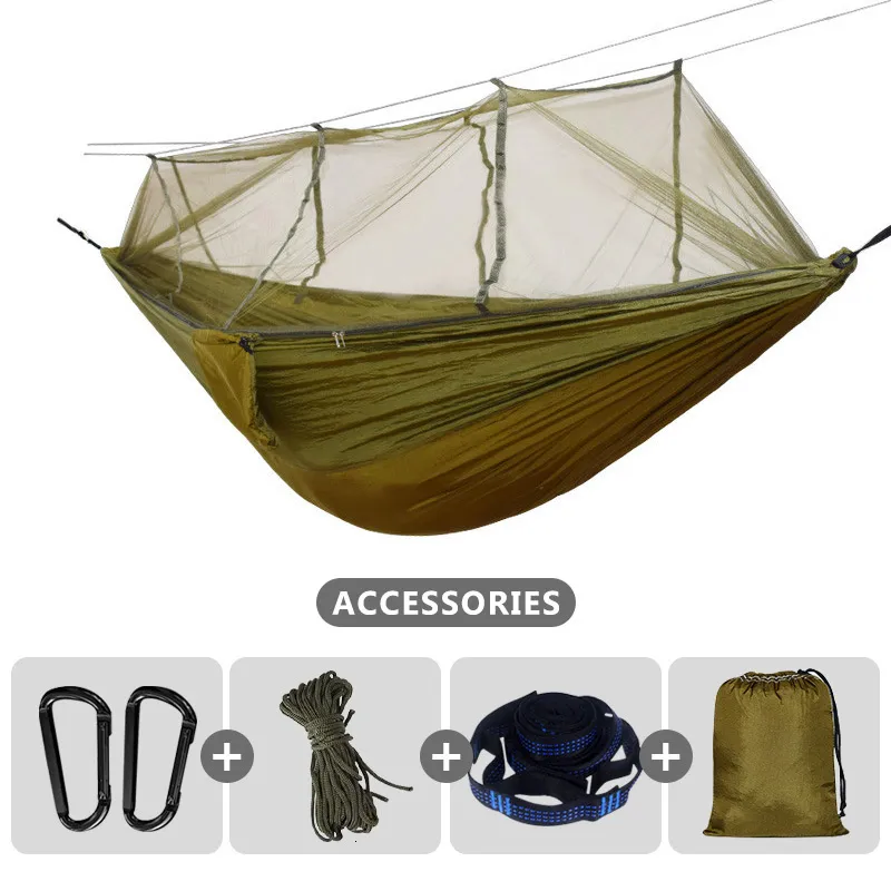 Portaledge Tree Camping Double Hammock With Mosquito Net, Tree Straps ...